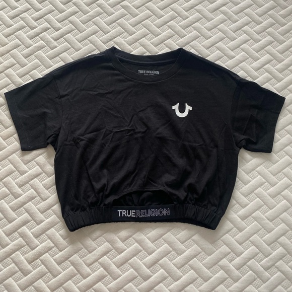 True Religion | Tops | True Religion Crop Top Black | Poshmark